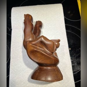 vintage hand carved | Other | Vintage Large Heavy Hand Carved Peace ...